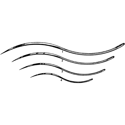 Veterinary Post Mortem Suture Needle Double Curved #1 - 93-1941 - Pack ...