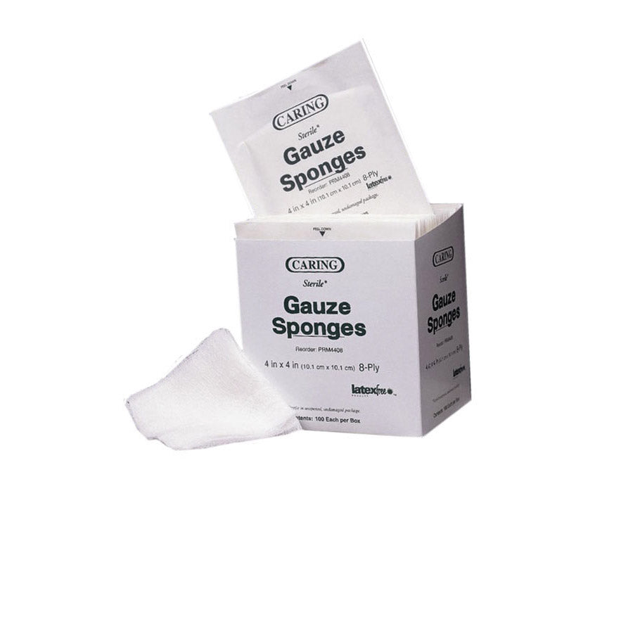 Gauze Sponge 4X4 12Ply Sterile Lf 2/Pk - PRM4412H
