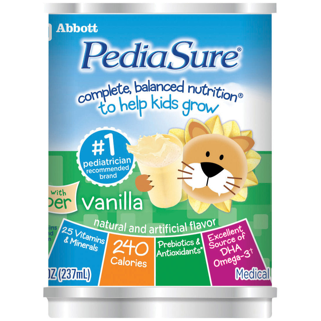 Abbott Nutrition Pediasure Vanilla Oral 8Oz Can - R-L55897
